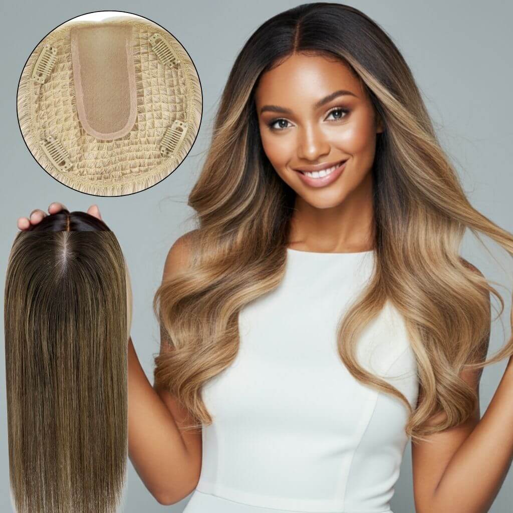6*6inch Virgin Fishnet Hair Topper